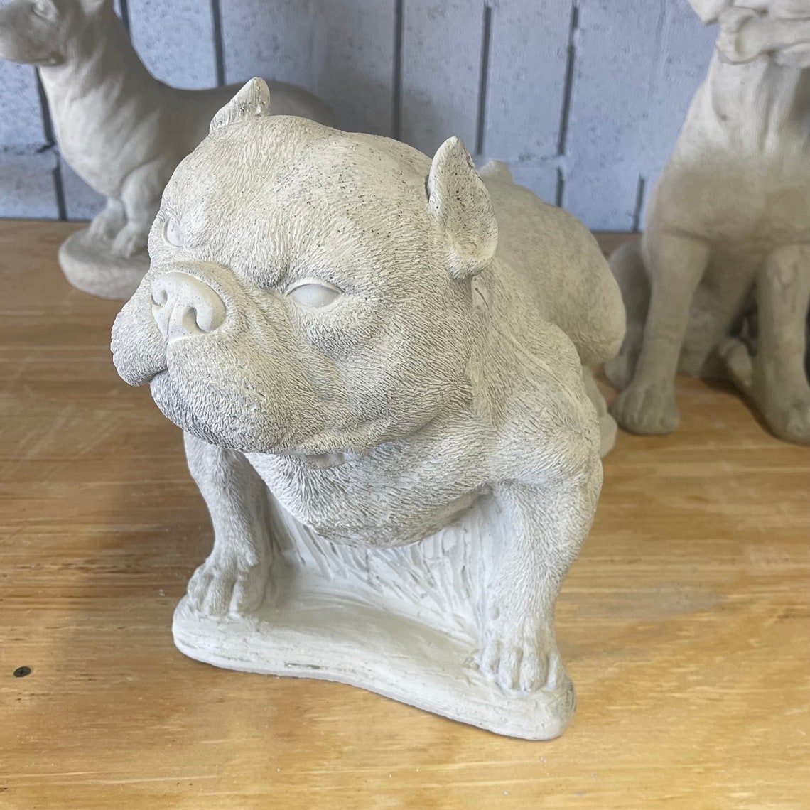 XL Bully Statue - Sterling Statuary | Handmade Brand New Solid Concrete ...