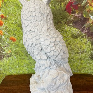 Large Owl Statue - Sterling Statuary | Handmade Solid Concrete Garden ...