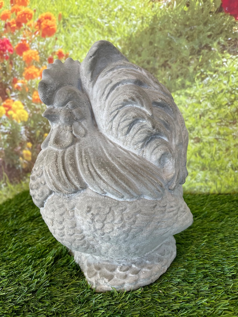 Rooster Statue Sterling Statuary Handmade Brand New Chicken Solid ...