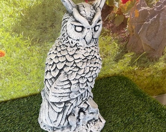 Large Owl Statue Sterling Statuary Handmade Brand New - Etsy