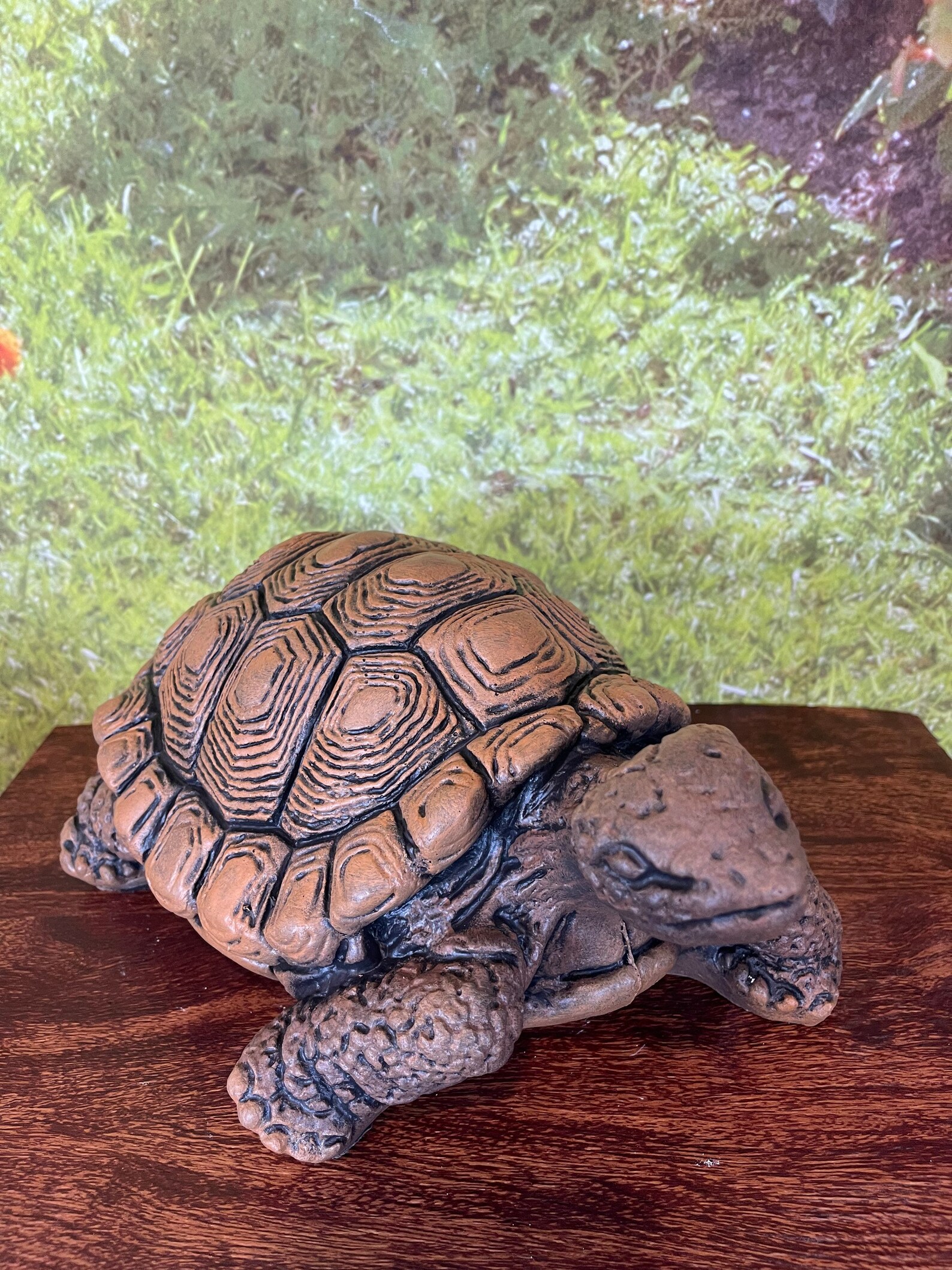 Brown Tortoise Statue Sterling Statuary Handmade Brand New Turtle Solid ...