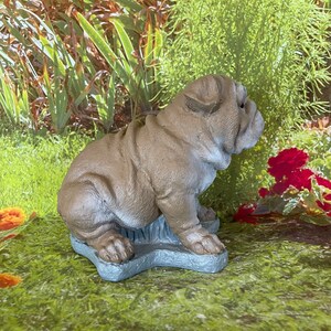 Bulldog Statue - Sterling Statuary | Handmade Solid Concrete Garden ...