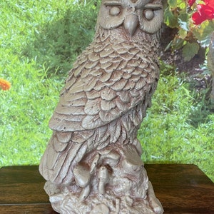 Large Owl Statue - Sterling Statuary | Handmade Brand New Solid ...