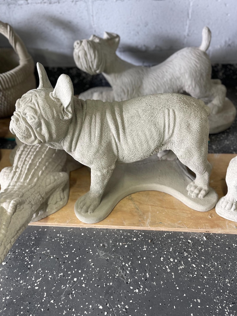 XL French Bulldog Statue - Sterling Statuary | Handmade Brand New Solid ...