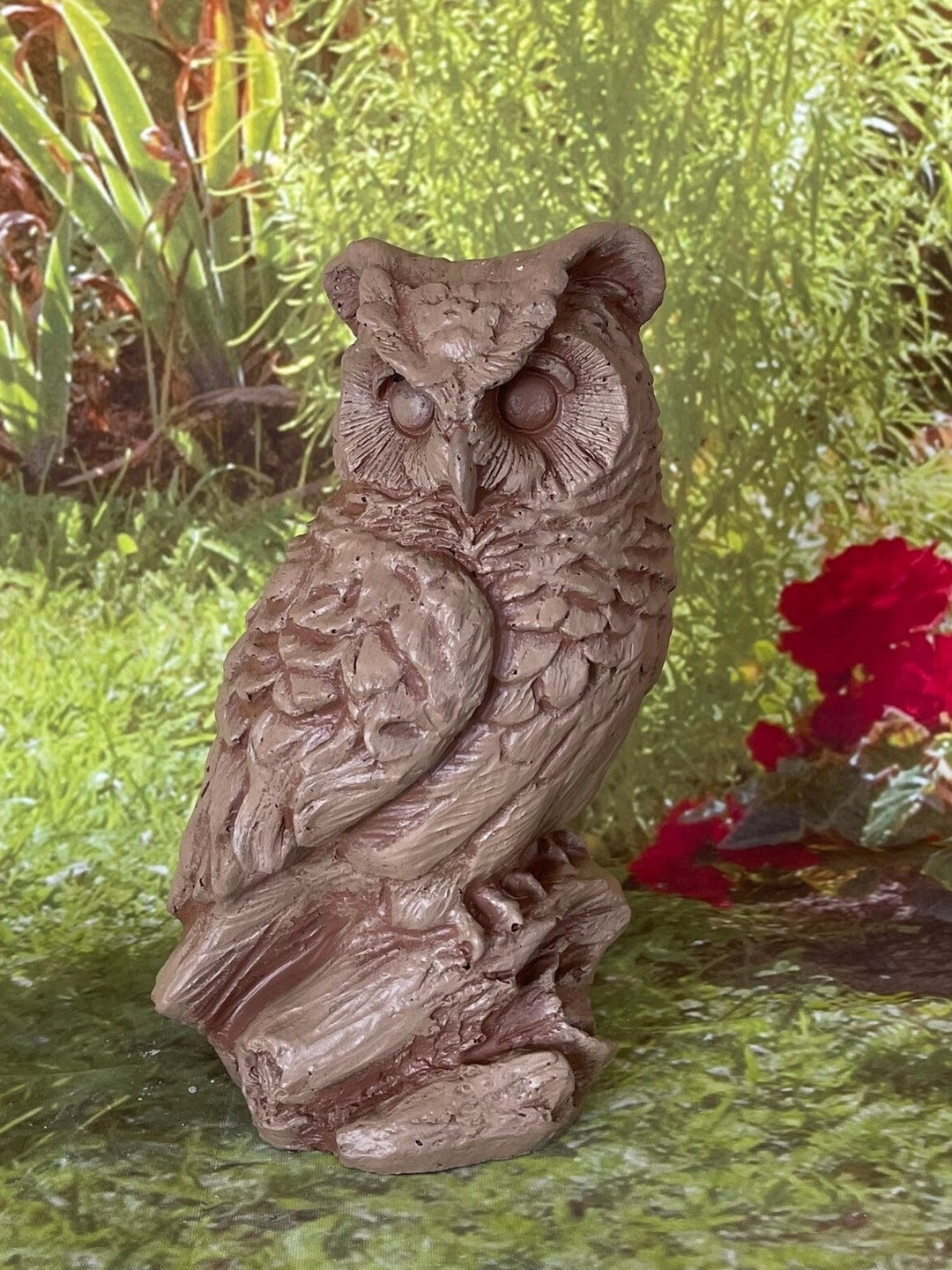 Brown Owl Statue Sterling Statuary Handmade Brand New - Etsy
