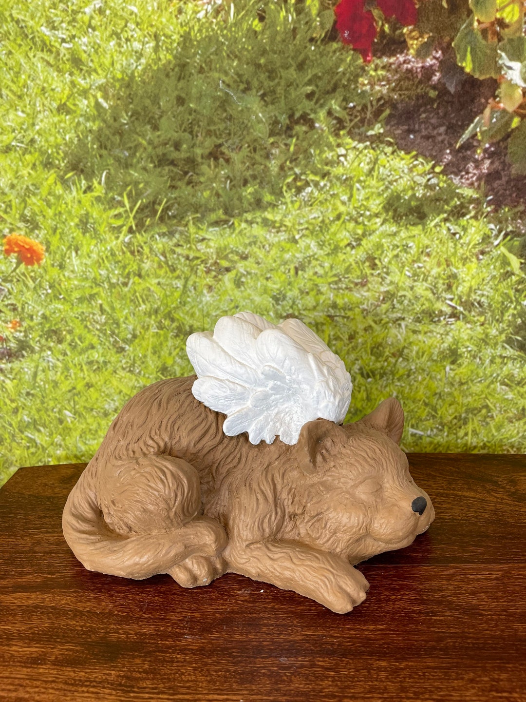 Small Angel Cat Statue - Sterling Statuary | Handmade Brand New Solid ...