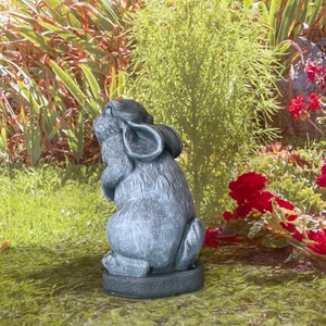 Standing Bunny Statue - Sterling Statuary | Handmade Brand New Solid ...