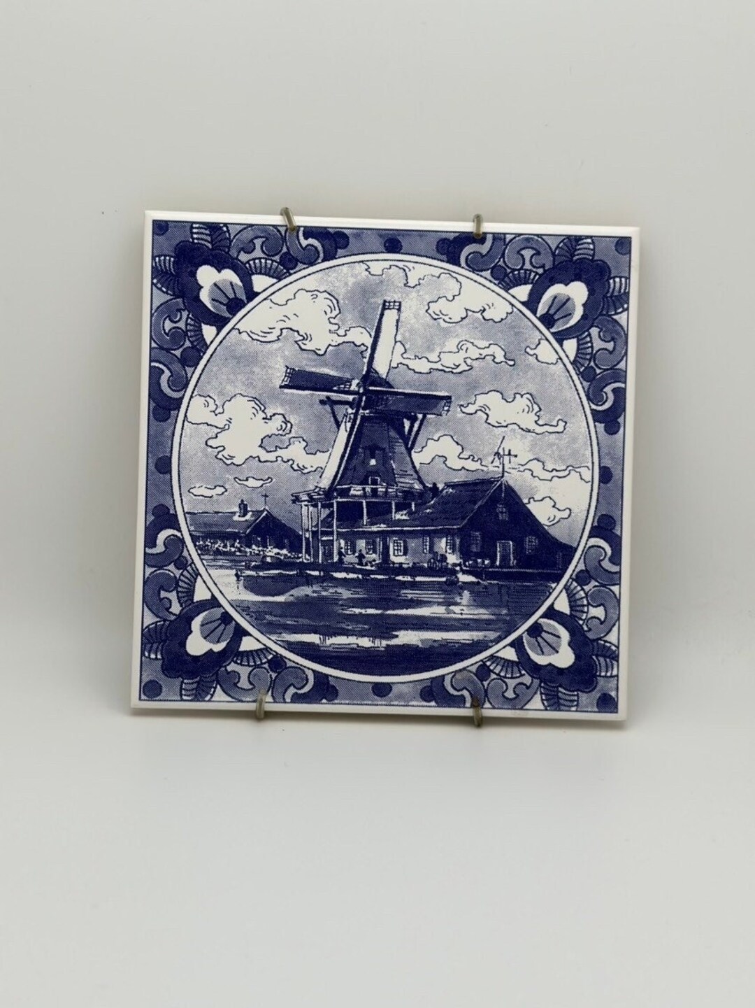 Vintage Delft Blue Tile - Etsy