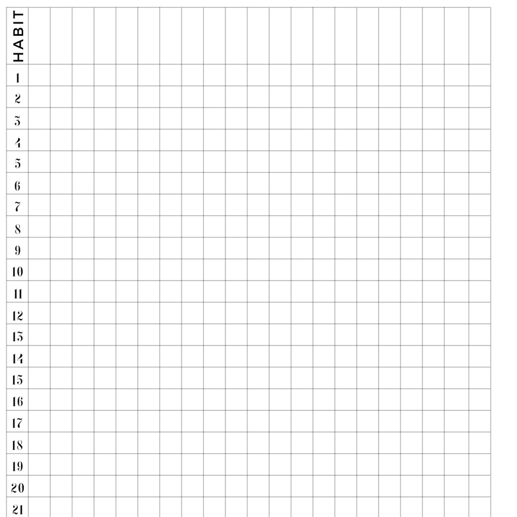 Habit Tracker Printable Habit Tracker PDF Habit Tracker - Etsy México