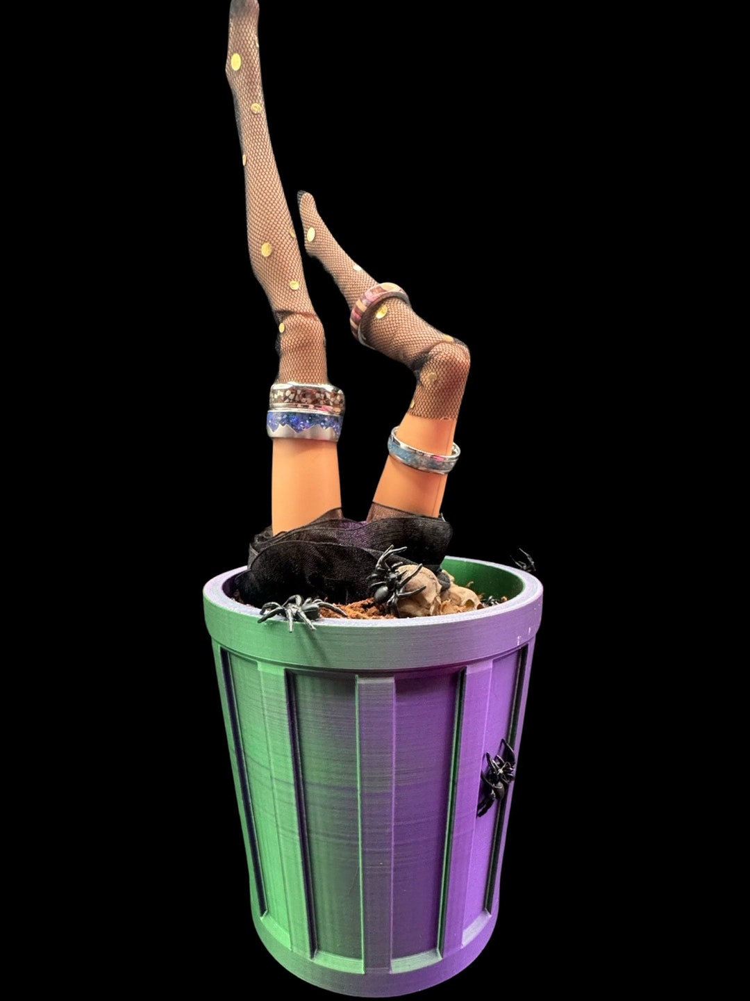 Handcrafted Ring Holder, Sexy Trash Can Barbie Doll, Womens Ring ...