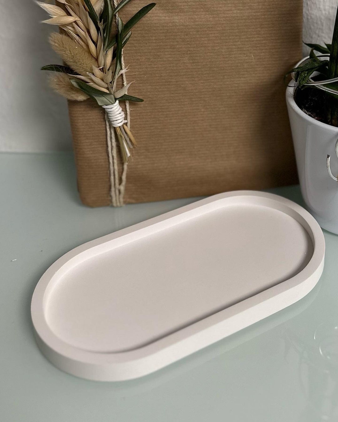 Silicone Mold Decorative Plate, Tray, Candle Plate, Raysin, Concrete ...