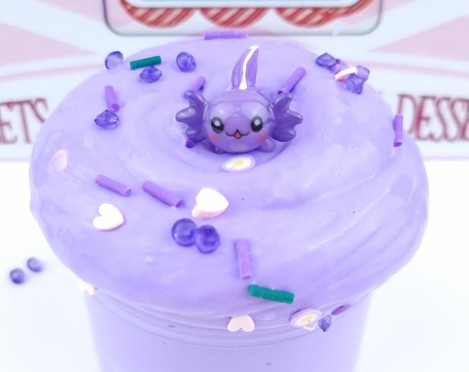 Lavender Axolotl Butter Slime Dewberry Fizz Scented, Soft, Creamy ...