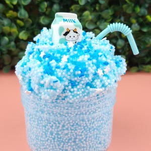 Frothy Milk Icee+floam Slime Cow Candy Scented Slime Soft ASMR Texture ...