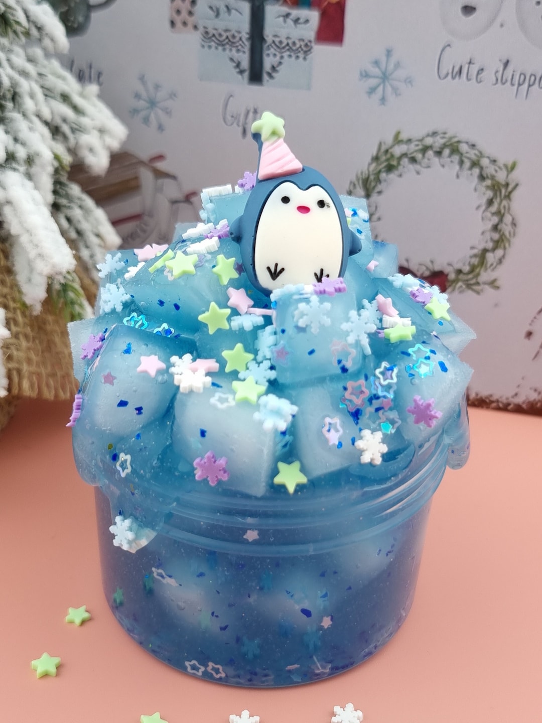 Penguin Party Jelly Cube Slime Fizzy Sweet Scented UK Seller Birthday ...