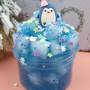 Penguin Party Jelly Cube Slime Fizzy Sweet Scented UK Seller Birthday ...