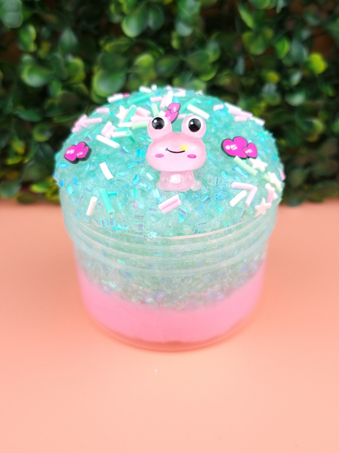 Froggy Fizz Icee + Bingsu Slime Fluffy Sizzly Slime Fruit Salad Scented ...