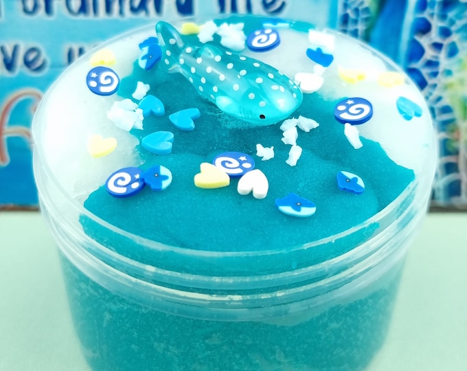 Gummy Shark Icee Slime Fluffy Sizzly Slime Rainbow Snow Cone Scented ...