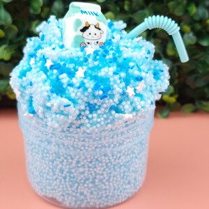 Frothy Milk Icee+floam Slime Cow Candy Scented Slime Soft ASMR Texture ...