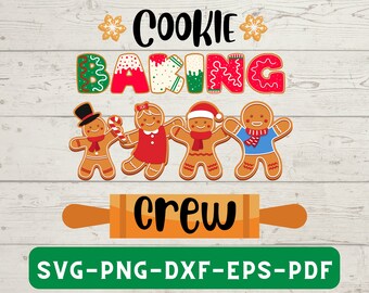 Gingerbread Cookie Crew Svg - Etsy