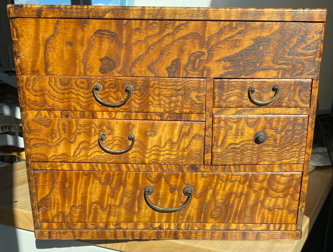 Vintage Japanese Sewing Box Haribako Tamo - Etsy