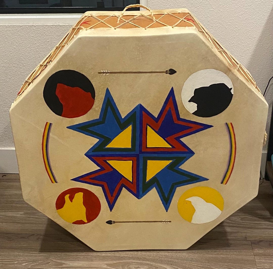 30” Octagon Community/ceromonial Drum - Etsy
