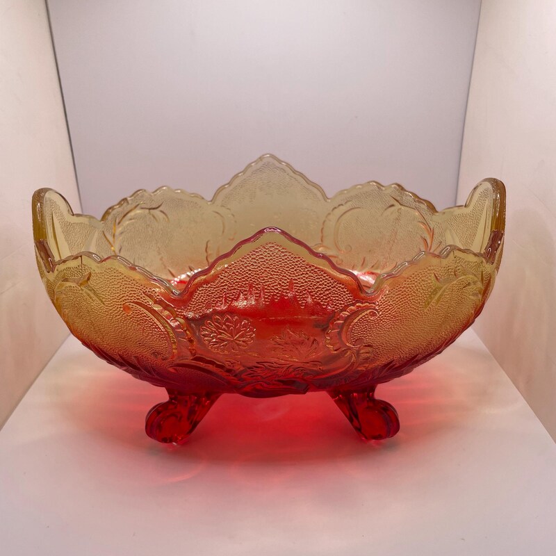 Red Depression Glass - Etsy