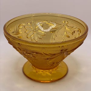 1970's Tiara Sandwich Amber Candy Dish (no Lid) - Etsy