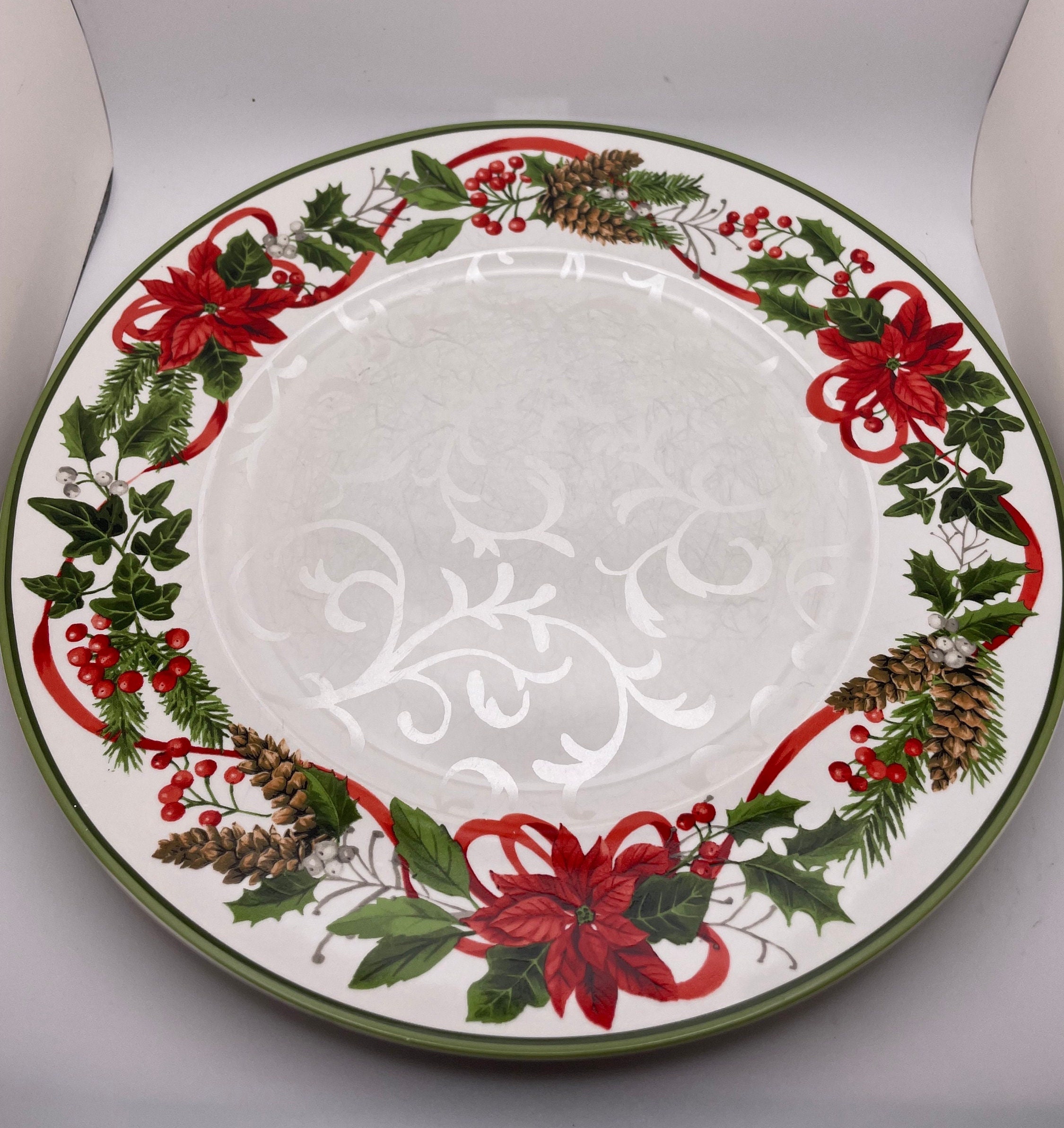 Vintage Christmas Plate - Etsy