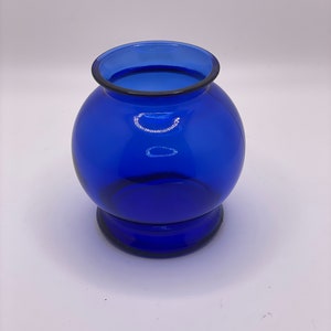 Small Cobalt Glass Flower Vase - Etsy