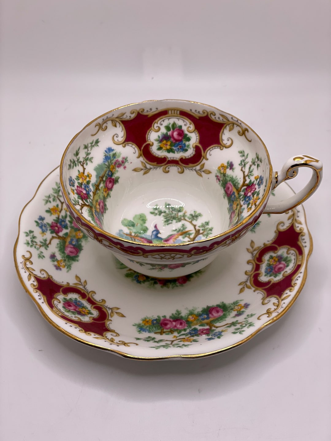 1950s EB Foley Bone China broadway Limited Edition Chelsea Bird Pattern ...