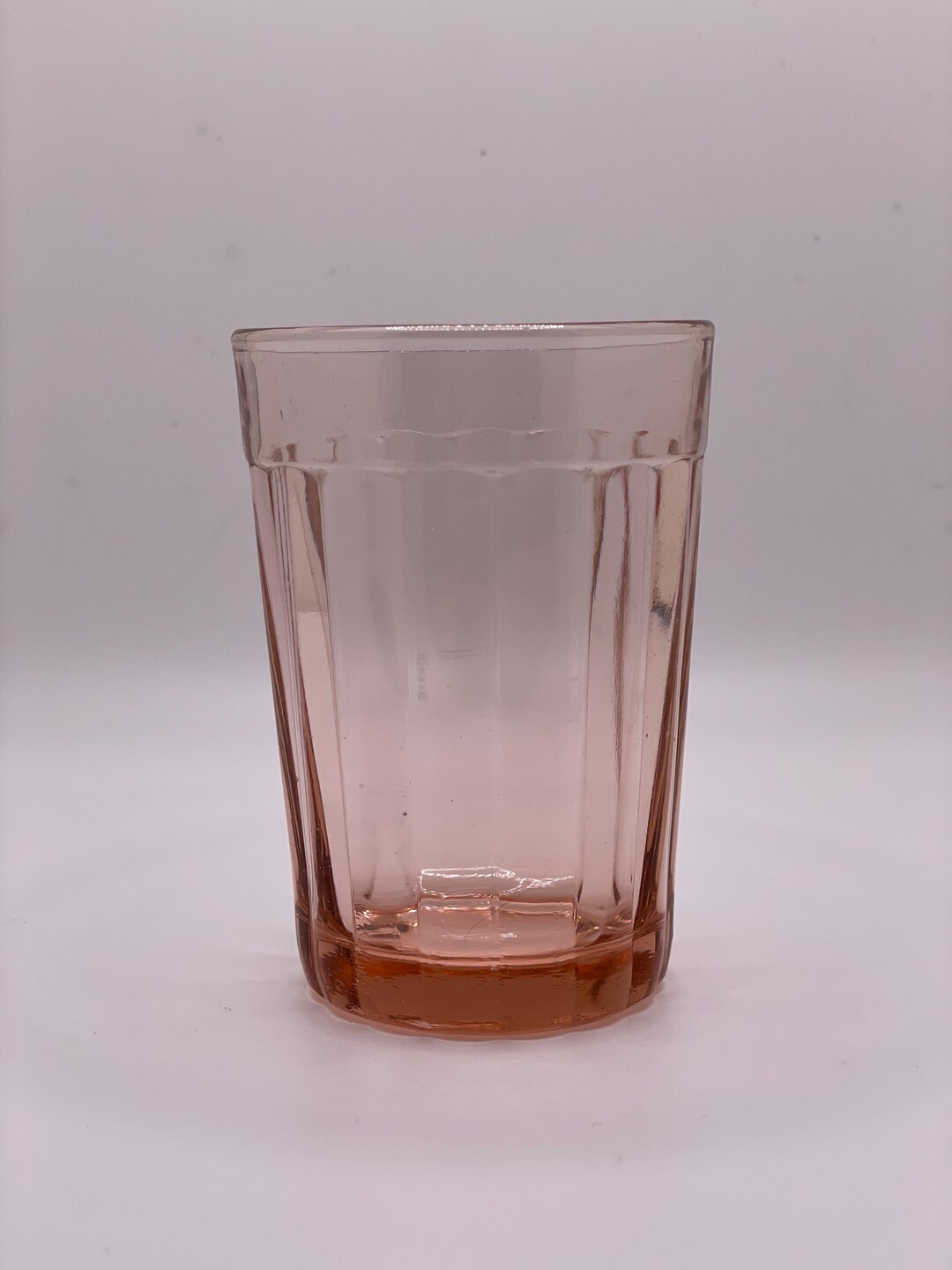 1930's Anchor Hocking Pink Depression Glass Pillar Optic Pink SMALL ...