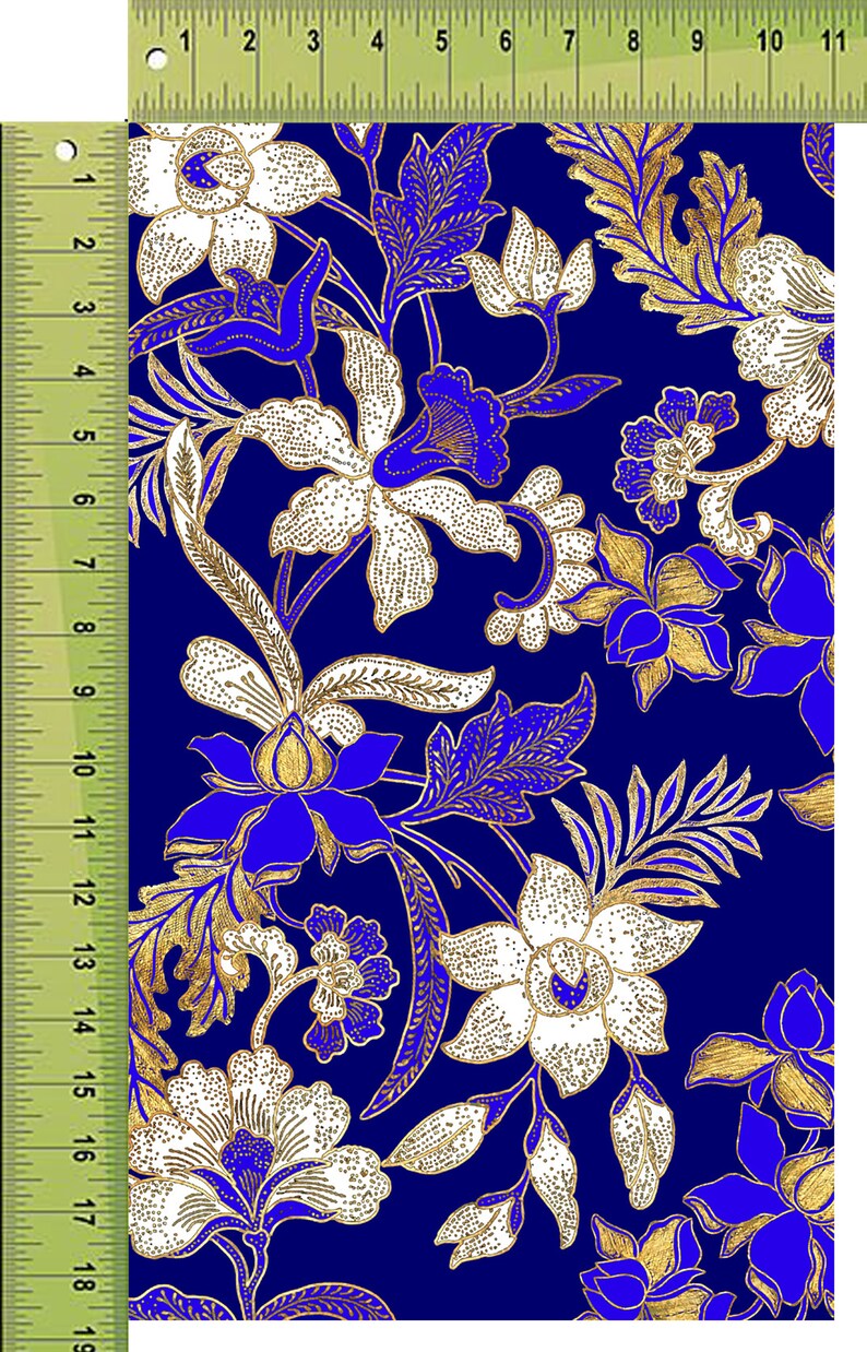 Giclée Print Asian Blue Batik Design #6710 Textile Art/design Prints ...