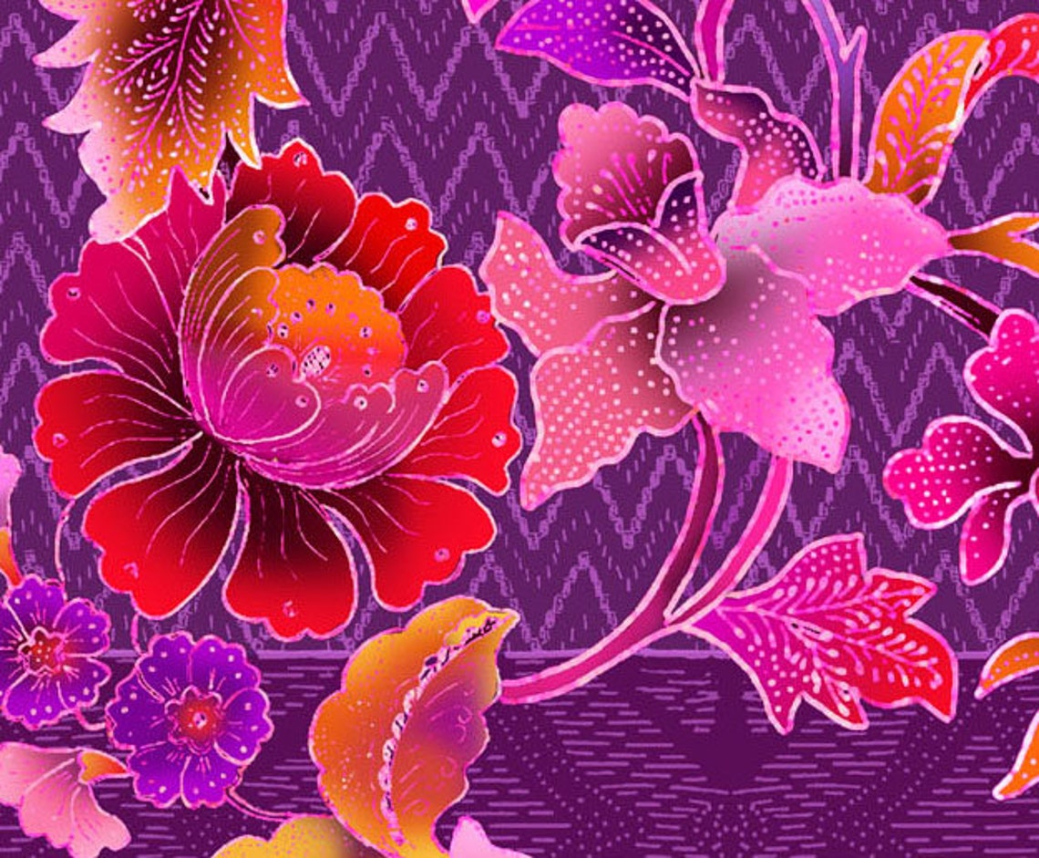Giclée Print Beautiful Batiks Design #6705textile Art/design Prints ...