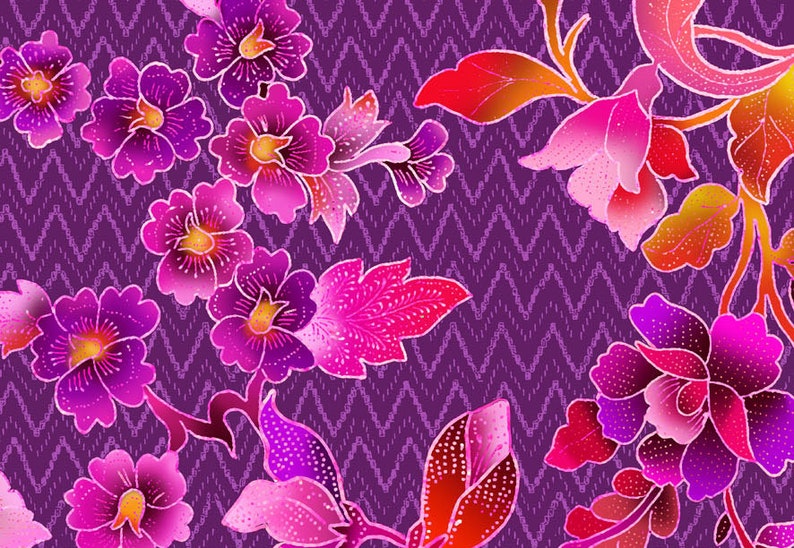 Giclée Print Beautiful Batiks Design #6705textile Art/design Prints ...