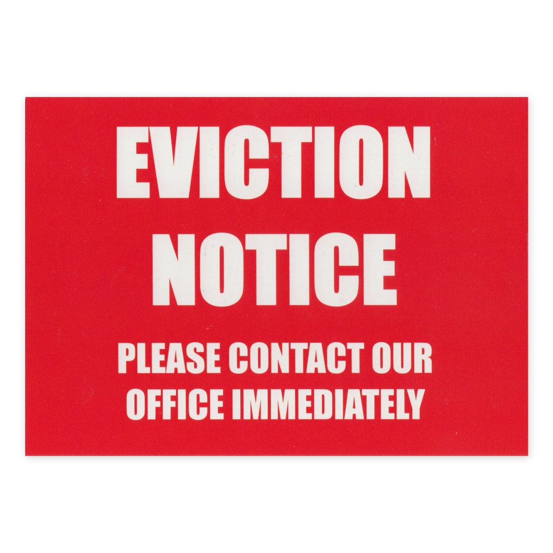 Prank Postcard Fake Eviction Notice home Apartment Etc. Pranks ...