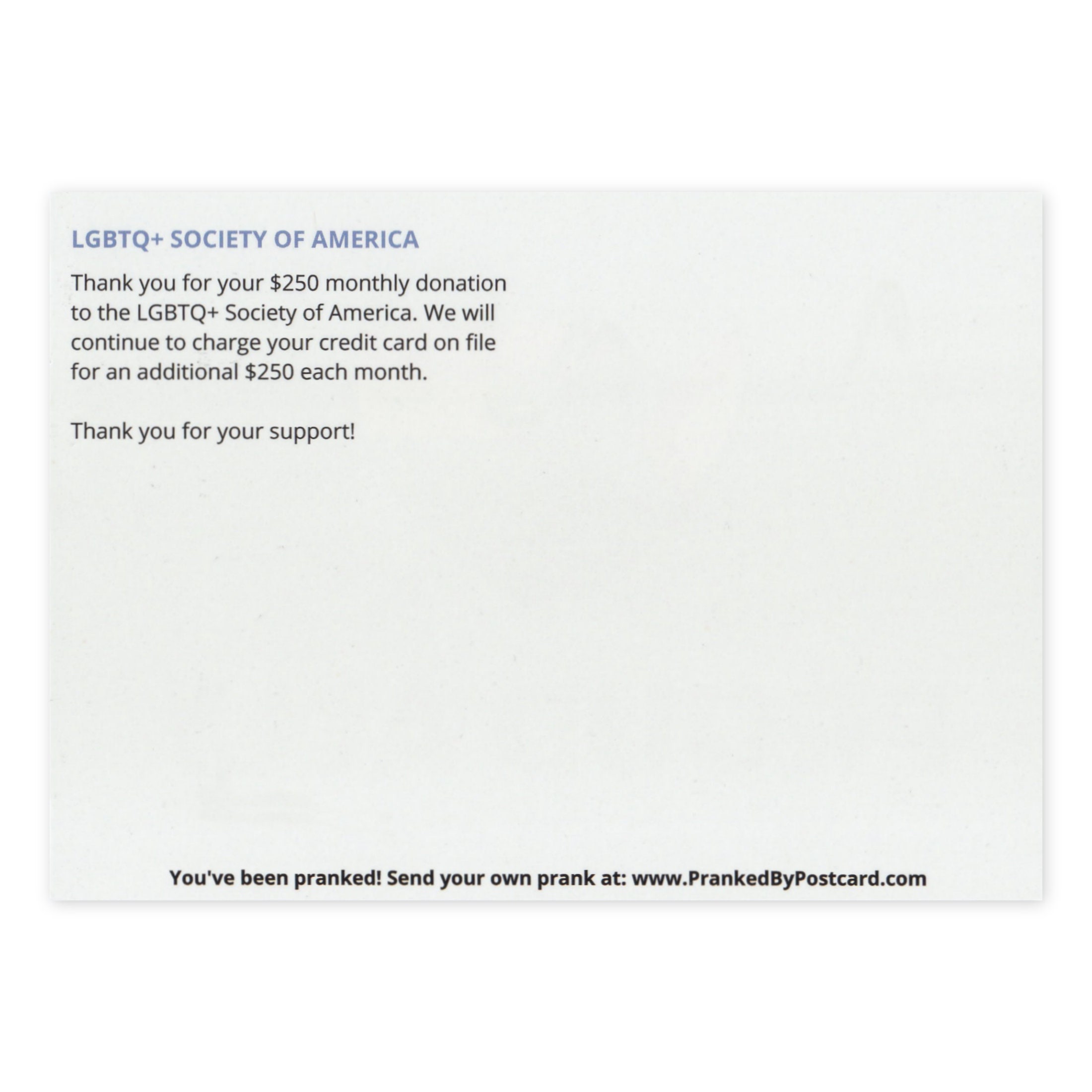 Prank Postcard Proud Ally LGBTQ Society of America Pranks - Etsy