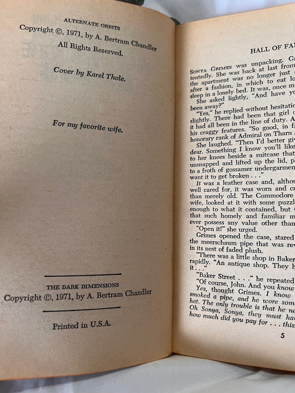 The Dark Dimensions / Alternate Orbits, A. Bertram Chandler Ace Double ...