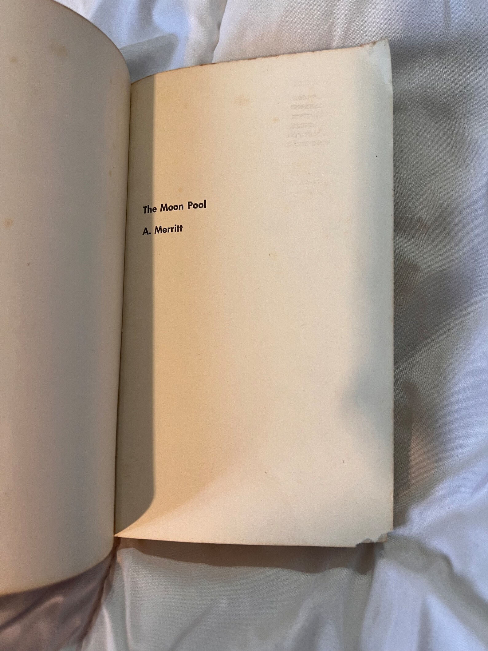 The Moon Pool, A. Merrit Vintage Science Fiction Paperback 1971 - Etsy