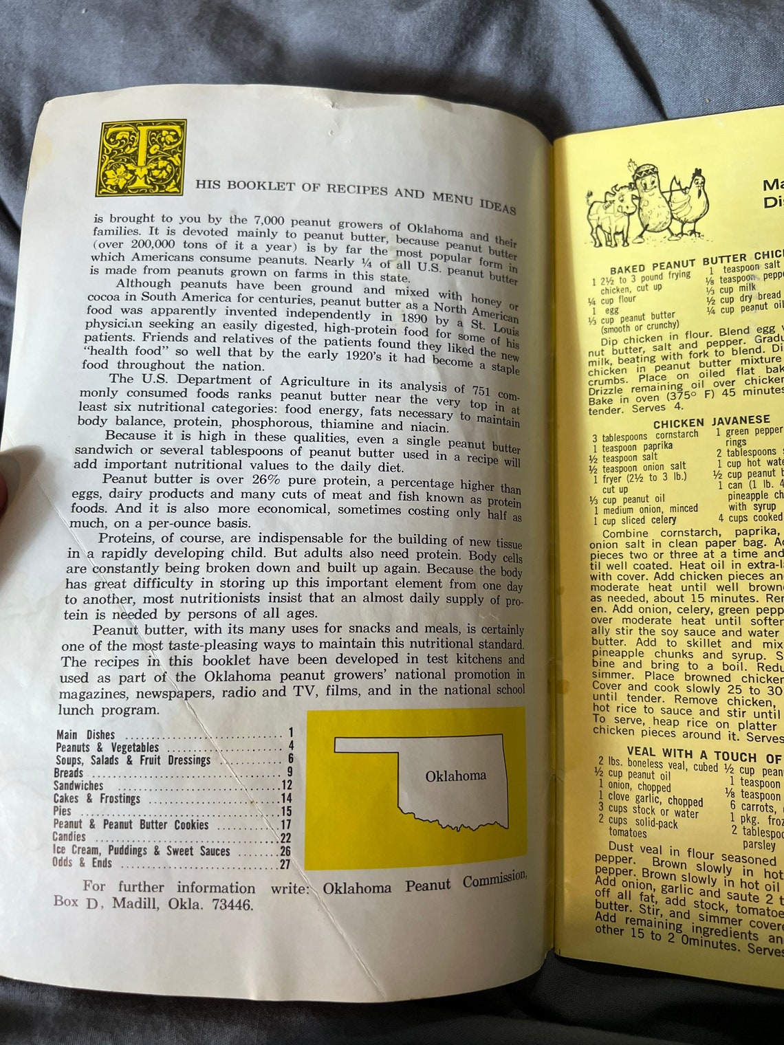 Its Easy to Be A Gourmet With Peanuts, Vintage Cookbook Pamphlet 1960s ...