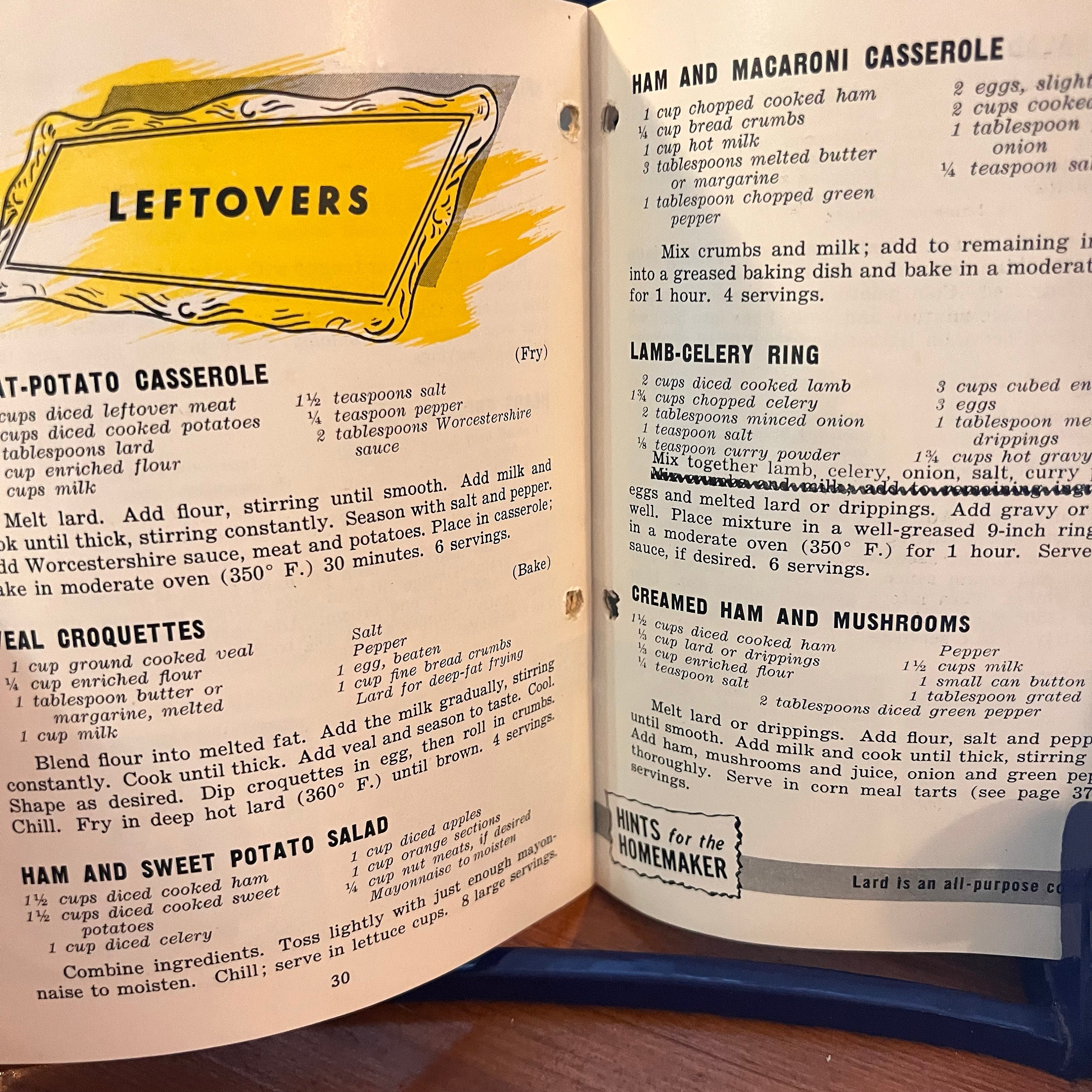 The Homemaker's Meat Recipe Book, Compliments of the National Live ...