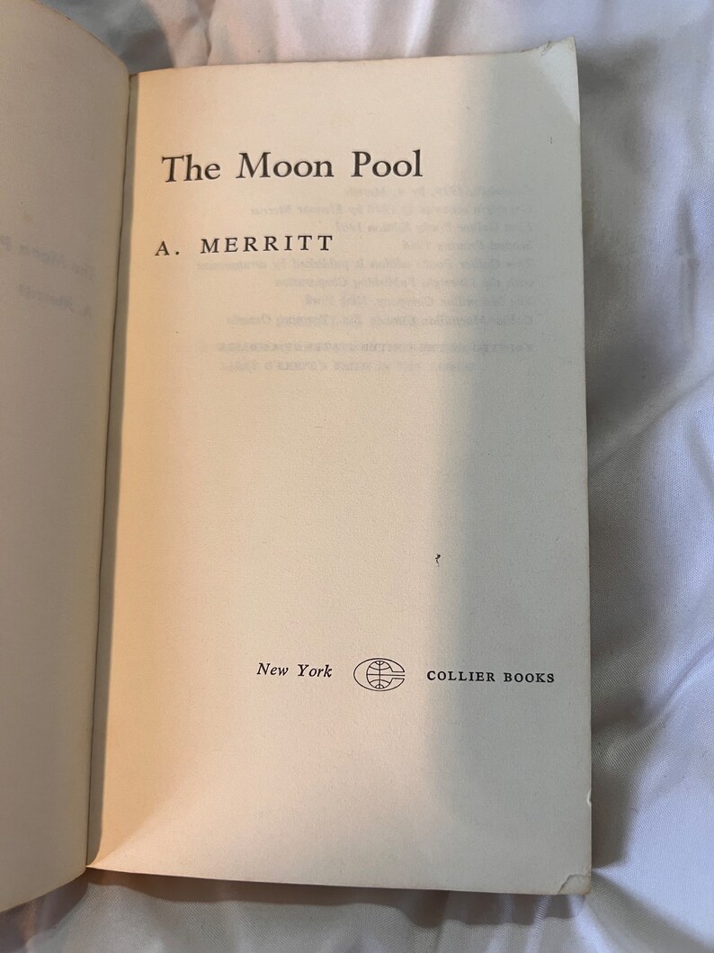 The Moon Pool, A. Merrit Vintage Science Fiction Paperback 1971 - Etsy