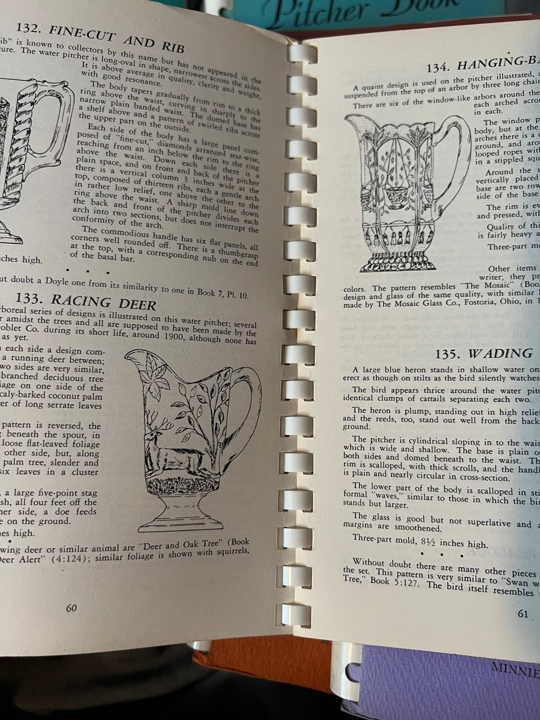 Two Hundred Pattern Glass Pitchers References Guides, Set of 8 Books ...