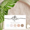 Wedding Attire Card Template Neutral Color Palette Insert Guest Dress ...