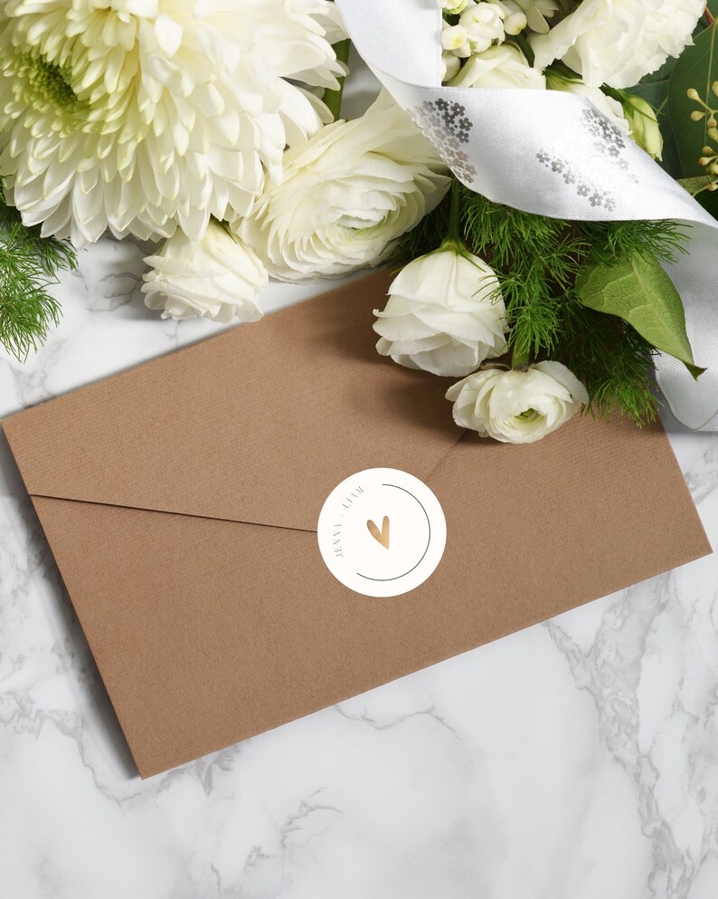 Editable Wedding Invitation Sticker Thank You Tag Template - Etsy