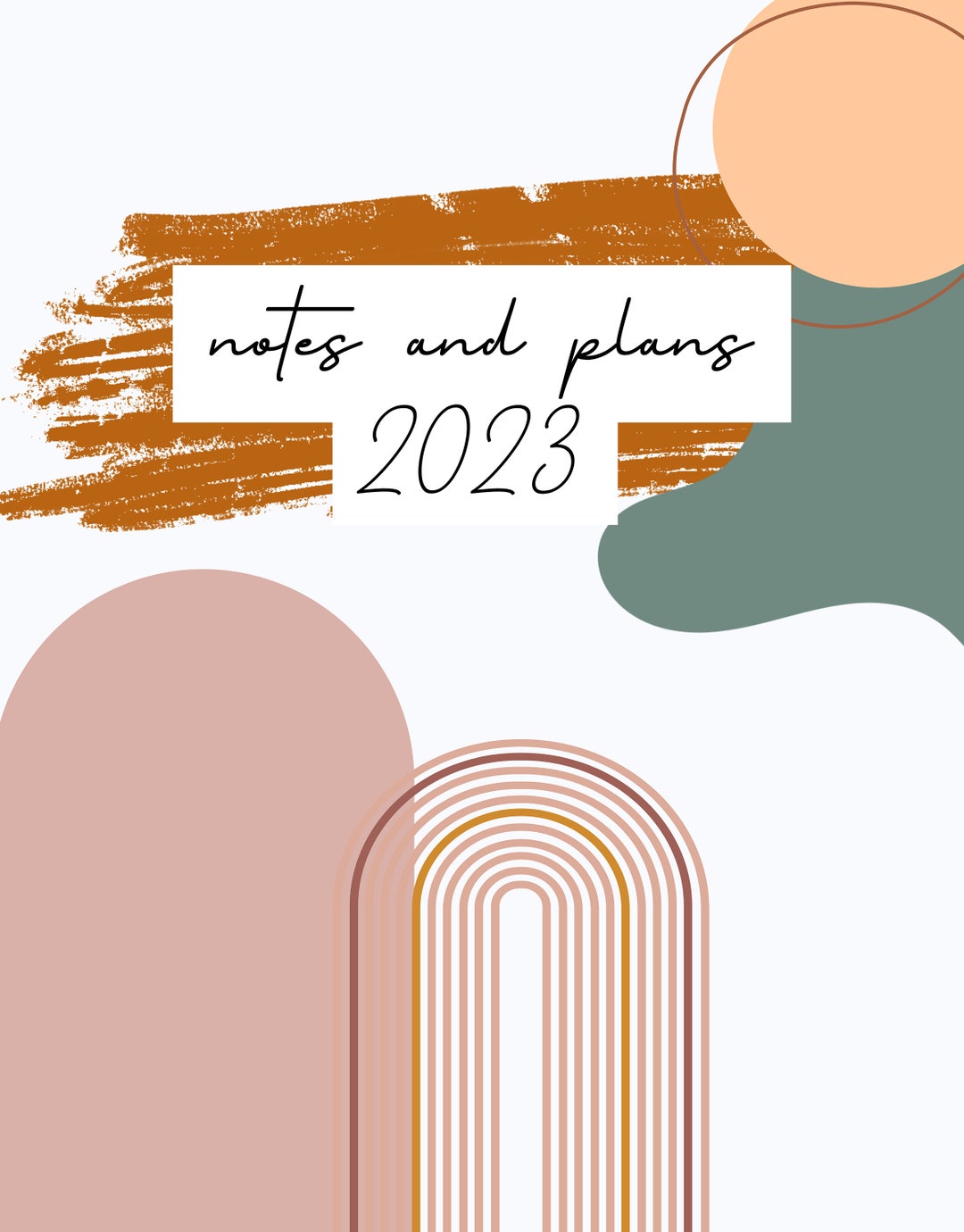 Boho 2023 Planner Printable Template - Etsy