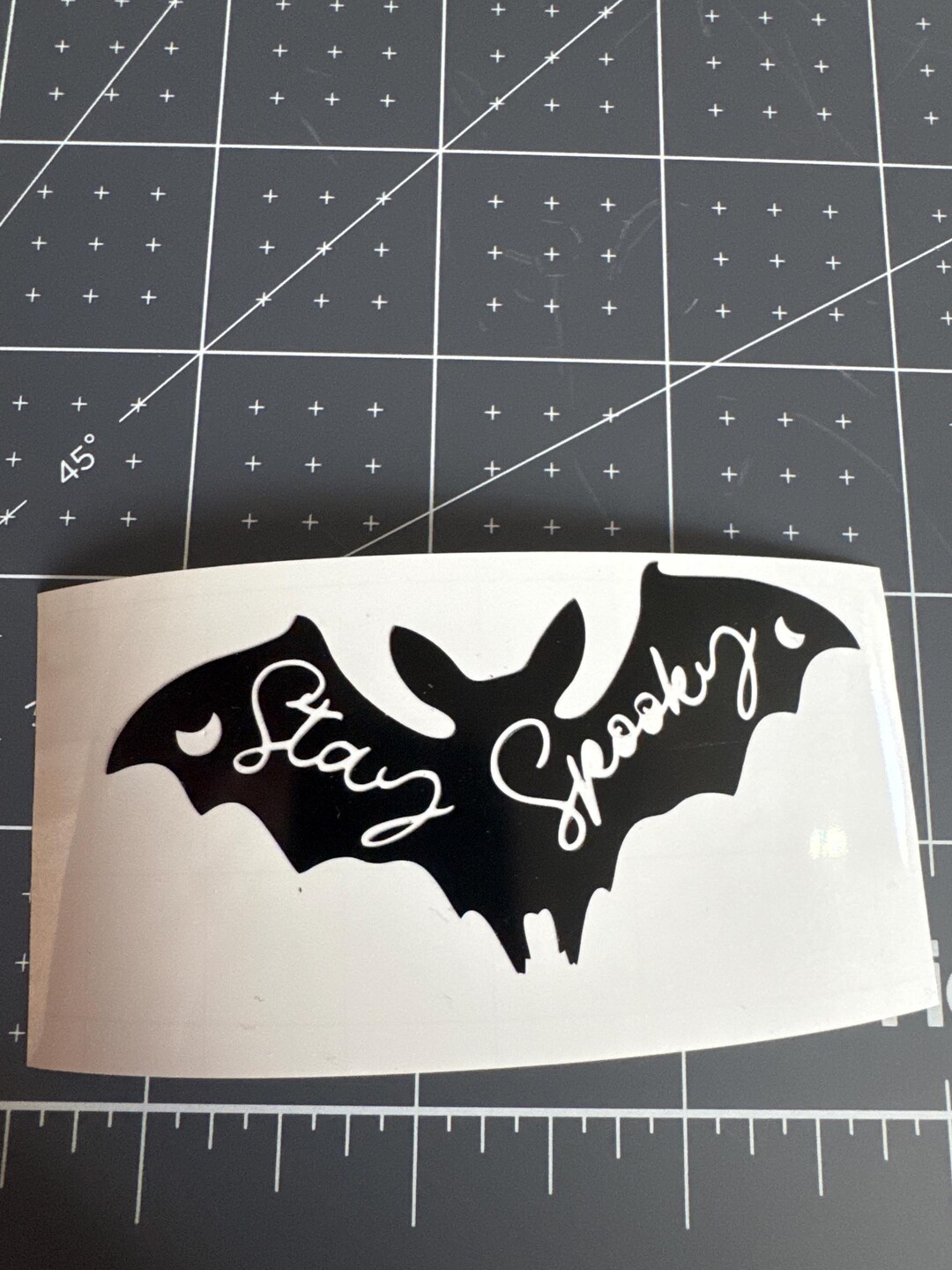 Spooky Bat Sticker - Etsy