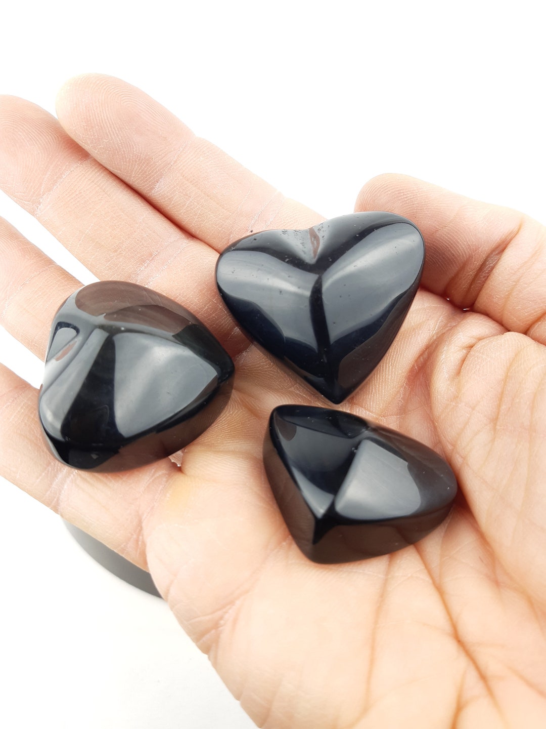 Celestial Obsidian Heart - Etsy