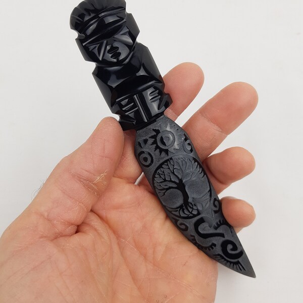 Black Obsidian Knife - Etsy