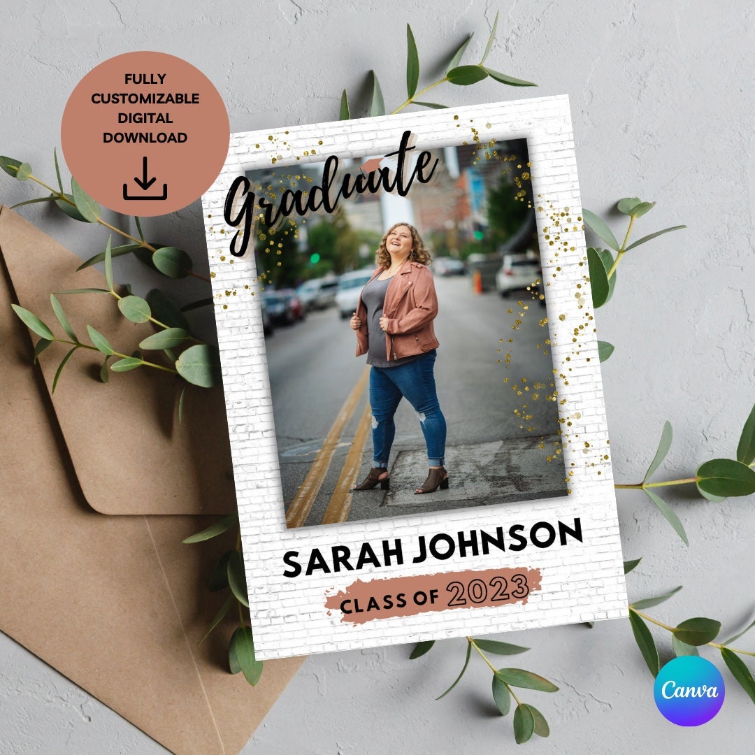 Graduation Announcement Canva Template Class of 2023 Senior Open House ...