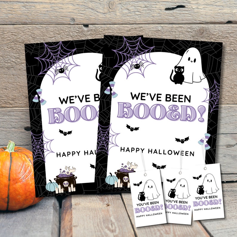 Printable You've Been Booed, We've Been Booed, Halloween Printable ...